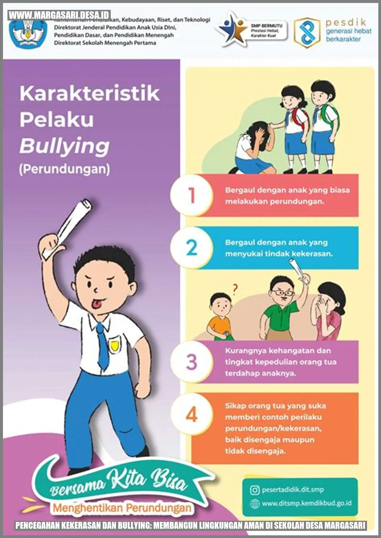 Pencegahan Kekerasan dan Bullying: Membangun Lingkungan Aman di Sekolah Desa Margasari - Margasari